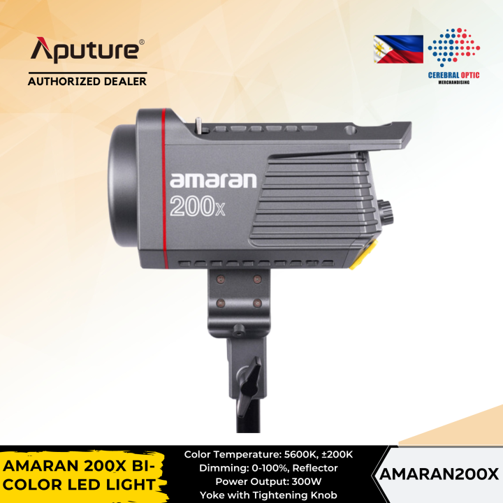 APUTURE AMARAN 200X BI-COLOR LED LIGHT | 200W Point-Source LED Light ...