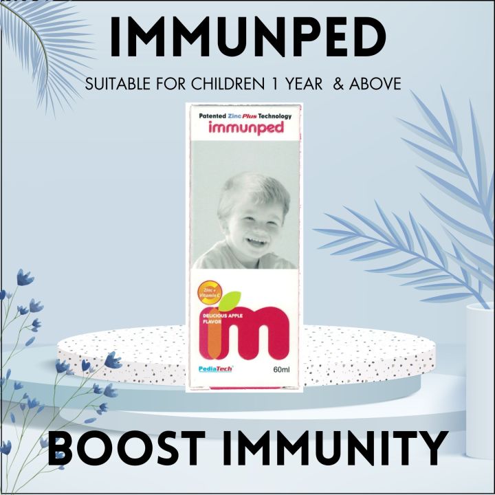 Immunped Zinc and Vitamin C Kids Syrup (Available in 60ml and 100ml ...