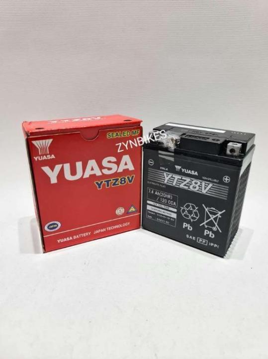 MOTORCYCLE BATTERY YUASA YTZ8V YAMAHA XMAX 300 R3 | Lazada Singapore