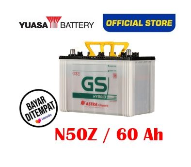Aki mobil Aki Basah accu mobil 60 Ampere Gs Hybrid basah 12 Volt Mobil ...