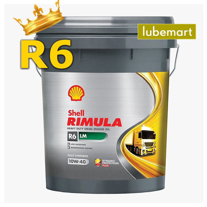 Minyak Enjin Diesel Sintetik Penuh Shell Rimula R6 LM 10W-40 CK4 (20 ...