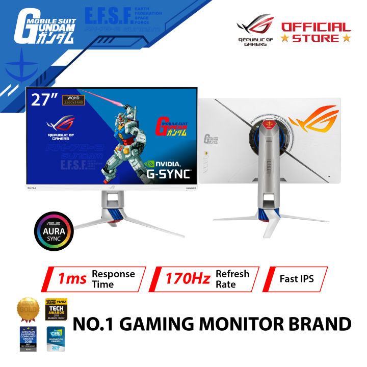 ROG Strix XG279Q-G GUNDAM EDITION HDR Gaming Monitor – 27 inch WQHD ...