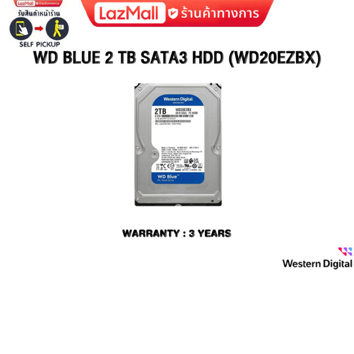 WD BLUE 2 TB SATA3 HDD (WD20EZBX)/ประกัน 3 Years | Lazada.co.th
