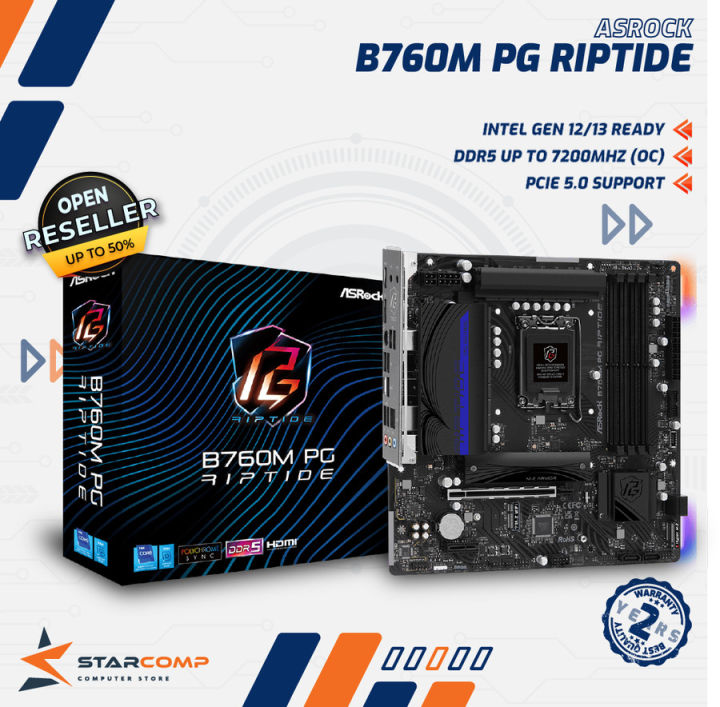 ASROCK B760M PG RIPTIDE Motherboard mATX B 760 LGA1700 DDR5 | Lazada ...