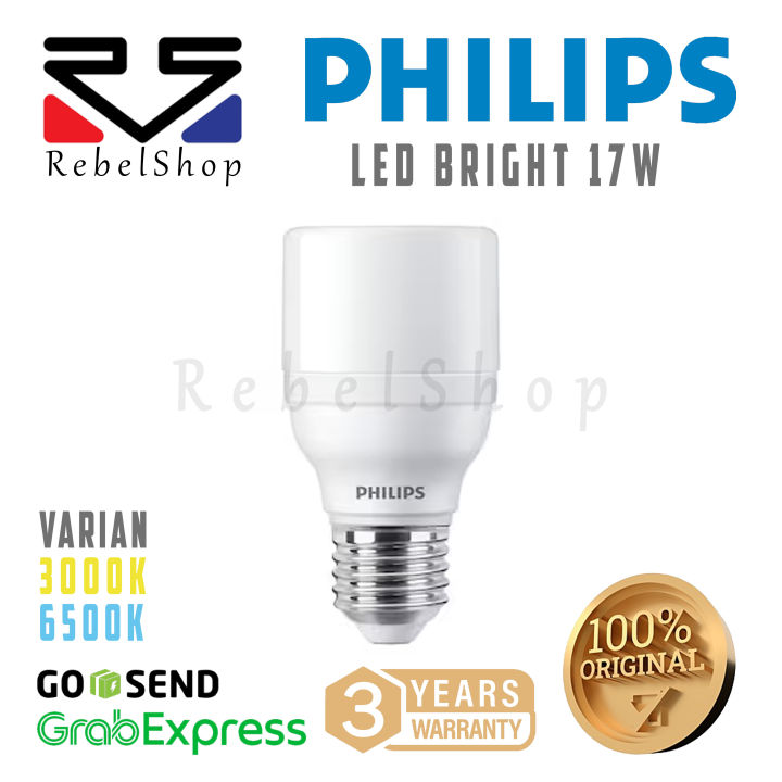 Philips MyCare LED Bright Lampu Bohlam LED Bulb 17 Watt Putih / Kuning E27 Satuan - 17W 17 W ...
