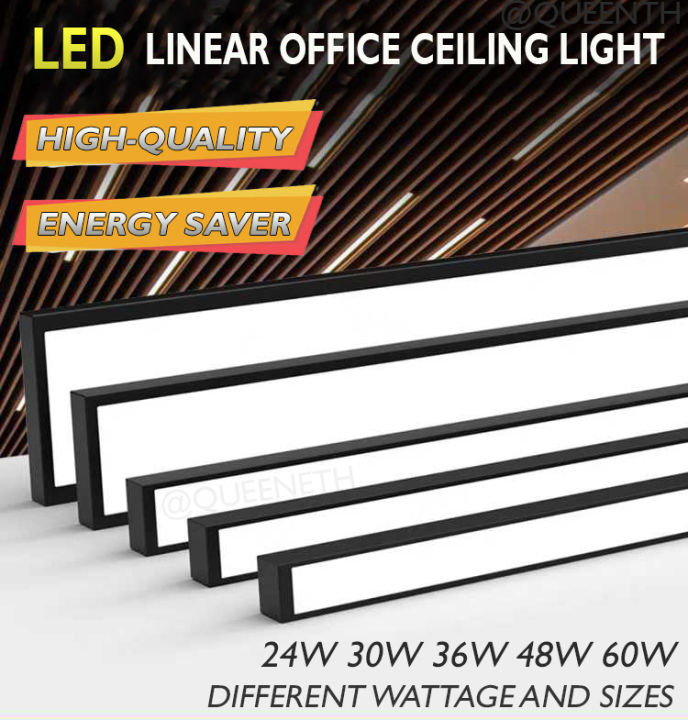 Hanging Pendant Light Energy Saver 220v LED Linear Office Ceiling Light ...