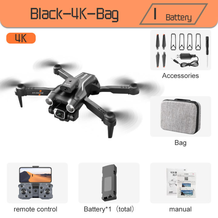 K9 PRO Mini UAV 4K Professional HD Camera Vs Z908 Optical Flow ...