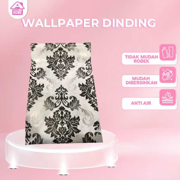 wallpaper dinding motif batik tembok wallpaper kamar tidur wallpaper ...