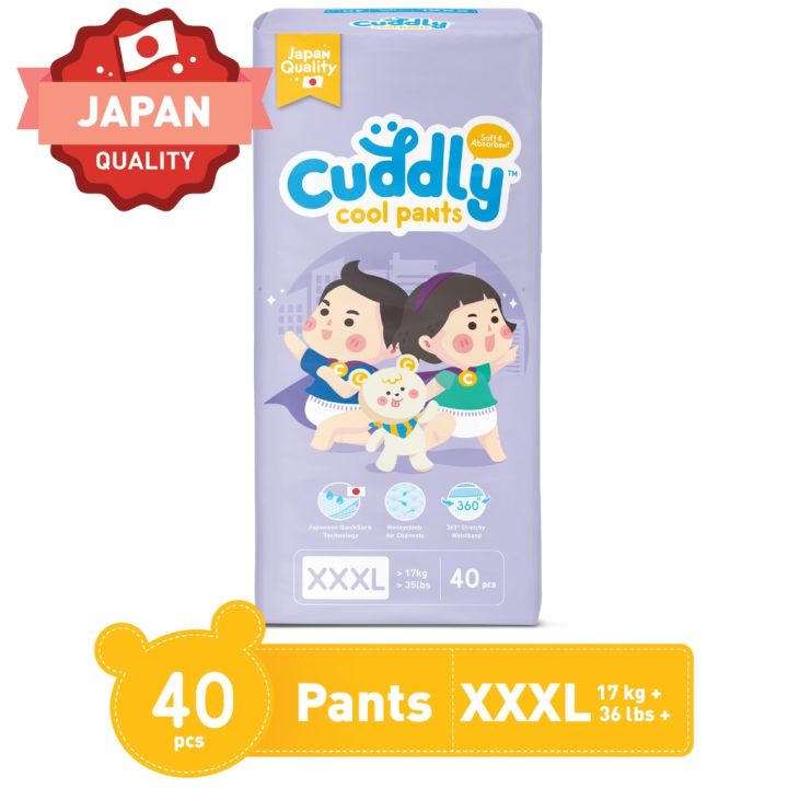 COD Cuddly Japanese Cool Pants Diaper XXXL 40s | Lazada PH