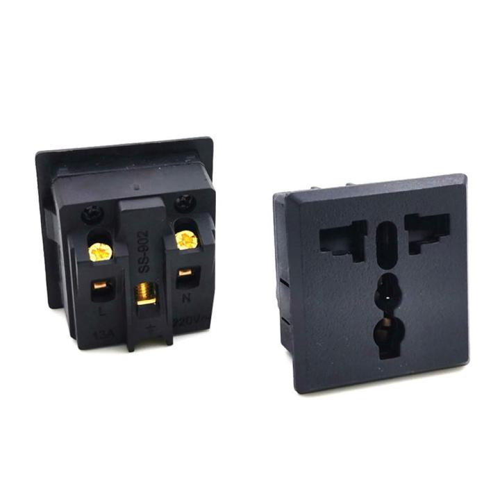 Universal AC Power Socket 220V 13A Industria Multi-function Socket Power Wall Electric Connector ...