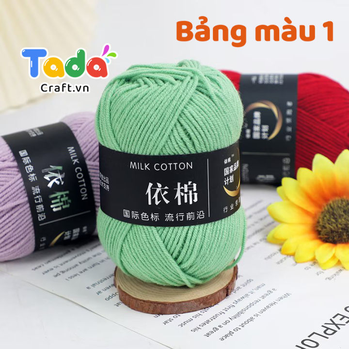 Len Milk Cotton 50gr quốc dân (Mã 01 đến 50) | Lazada.vn