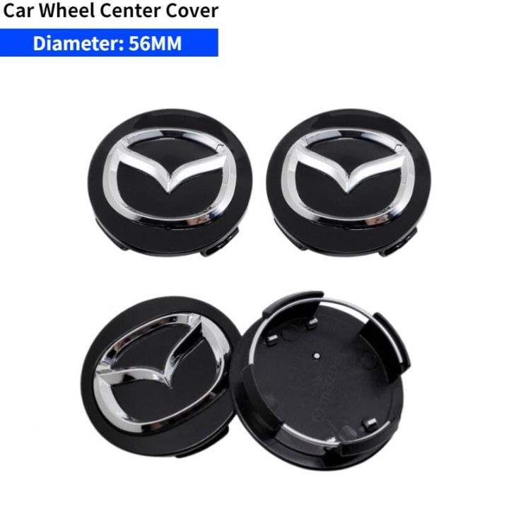 YK| 52/56/60Mm Car Wheel Center Hub Caps Cover For Mazda 2 3 6 Atenza ...