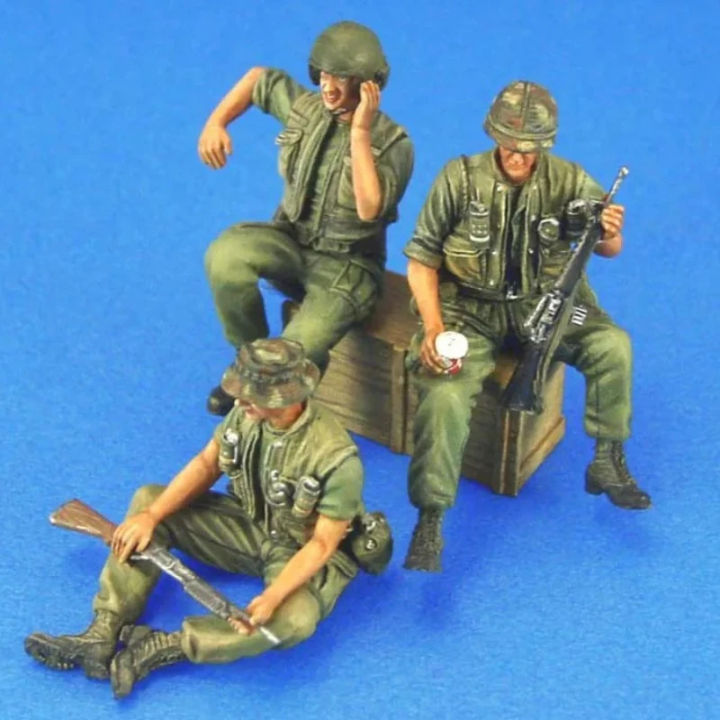 1/35 Scale Unassembled US AFV Crew Resin Model Kit Unpainted Military ...