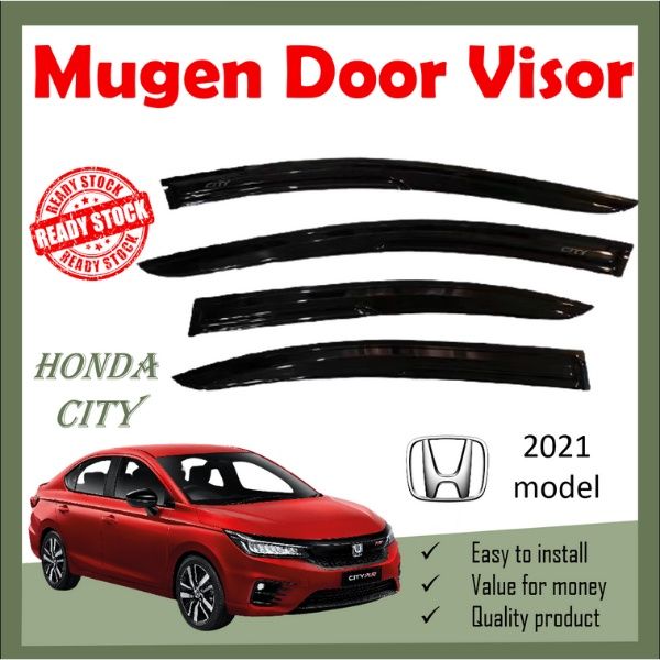 Honda City 2021- 2022 / City Hatchback Model Mugen Door Visor Air Press (1 set 4 pcs) | Lazada