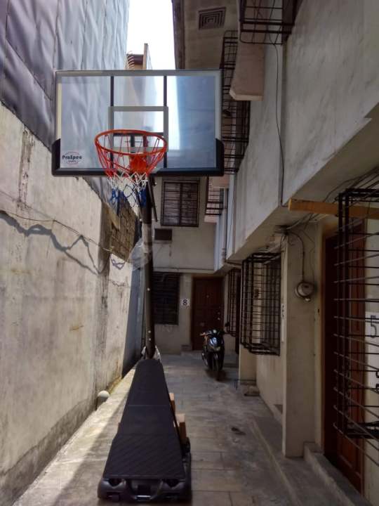 PROSPEC PS24 Basketball Hoop System with Counterweight Shatter Proof PC ...