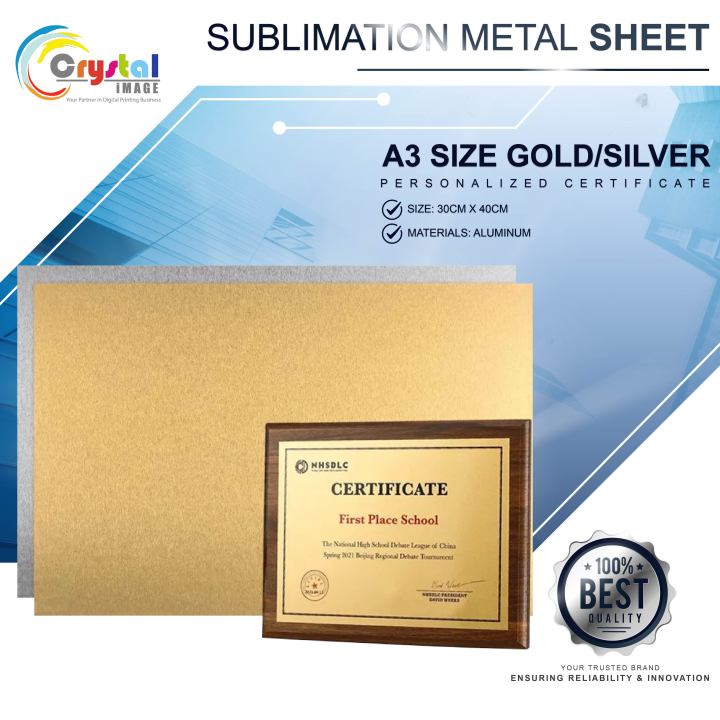 Sublimation Metal Sheet Plaque A3 – Premium Printable Sheet for Custom ...