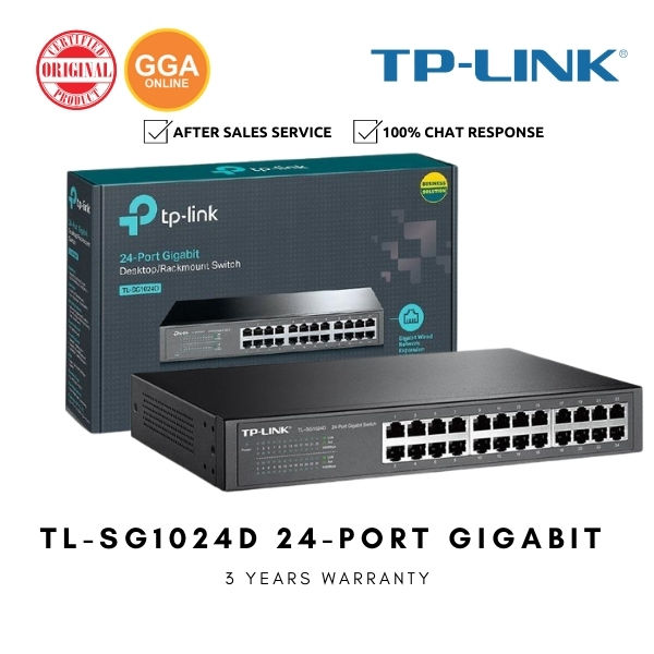 TP-Link TL-SG1016D TL-SG1024D Desktop / Rackmount Switch (16-Port/24 ...