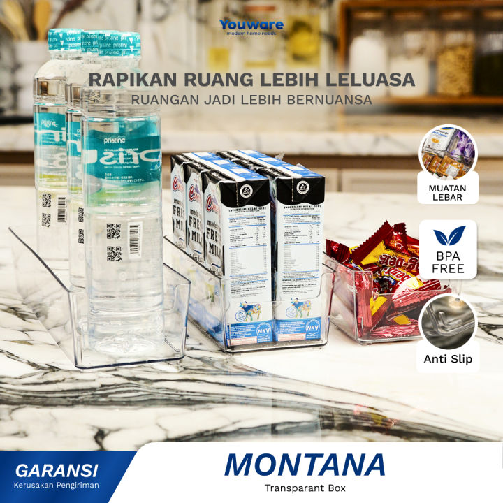 Box Akrilik Penyimpanan serbaguna Wadah ATK Rak serbaguna Kotak ...