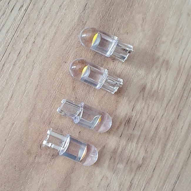Bốn Bóng Đèn LED 12V Ánh Sáng Vàng Chân T10 Thay Thế Đèn Sương Mù, Xi ...