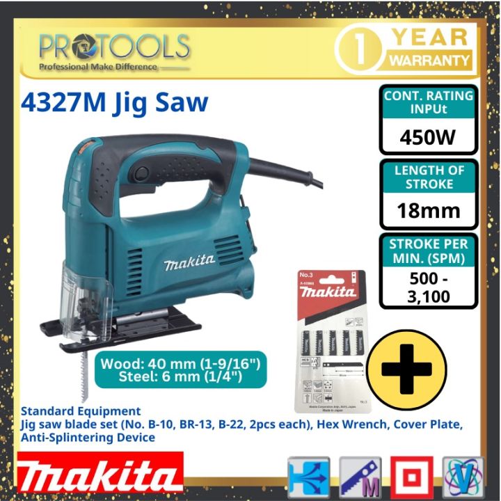 MAKITA 4327M / 4327 JIG SAW FOC WOOD JIGSAW BLADE [ MAKITA CORDED ...