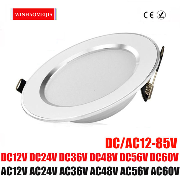 DC12V 24V 36V 48V 60V LED downlight, 6W 9W 12W 15W 24W embedded LED ...