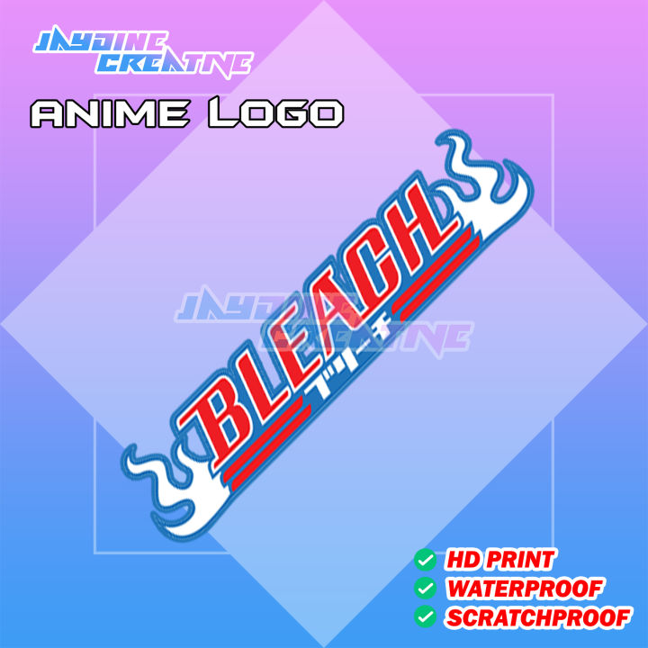 Bleach - Anime (Logo Sticker) high quality vinyl and waterproof sticker ...