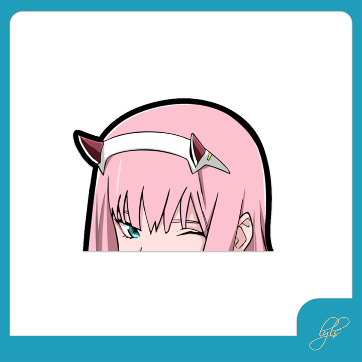 ZERO TWO DARLING IN THE FRANXX ANIME PEEKER Waterproof Vinyl Sticker ...