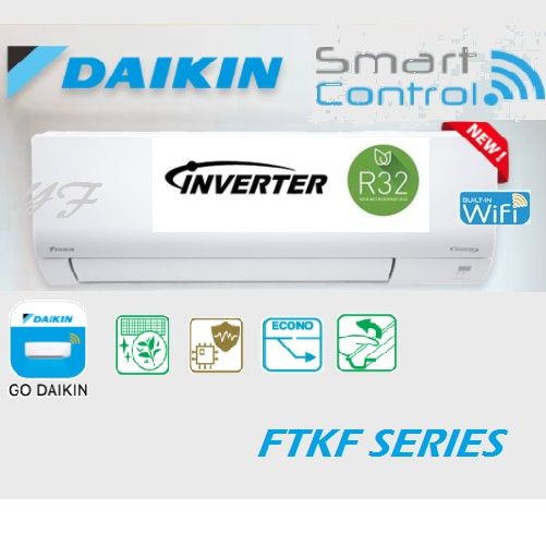 Daikin R32 Standard Inverter Wall Mounted FTKF Series Inverter (Smart Control) | Lazada