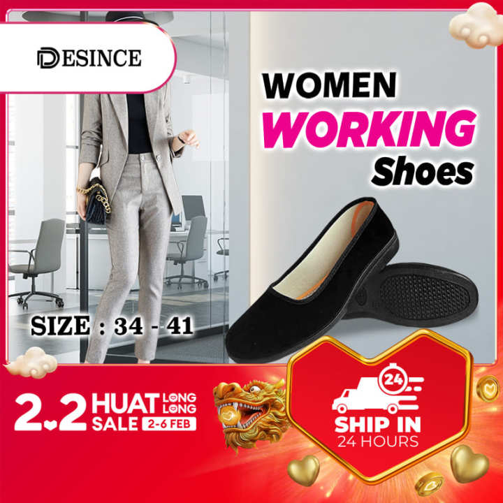 🇲🇾 DESINCE Women Office Covered Shoes Heels Wedges Formal Shoe Business ...