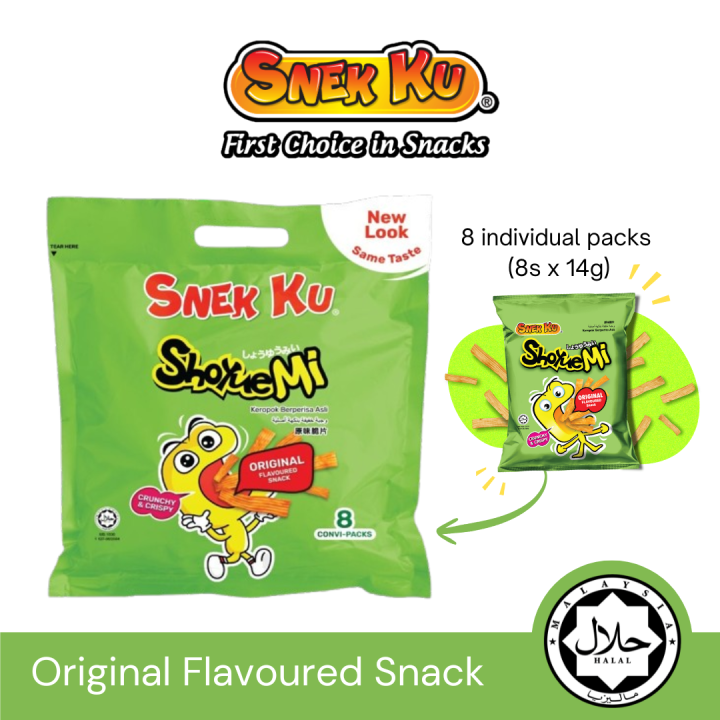 [FSC] Snek Ku Snack Family Pack 14gm x 8pkt (MiMi/TamTam/ShoyueMi) | Lazada