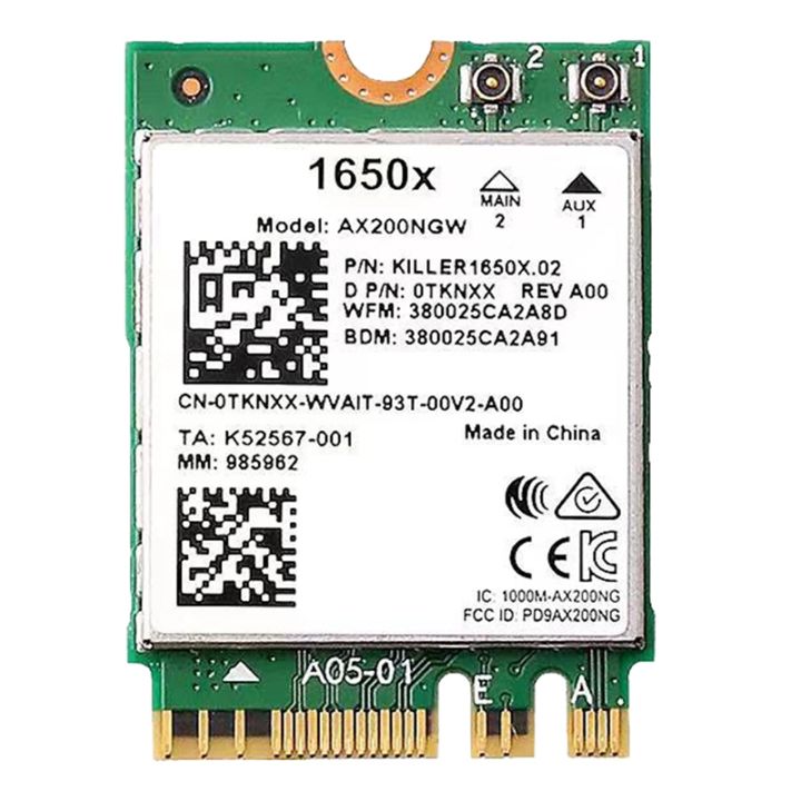 Replacement Accessories for Intel 1650X WiFi Card AX200 AX200NGW ...