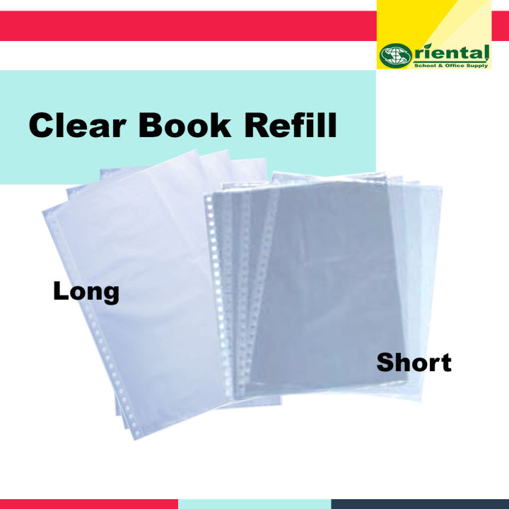 W Clearbook refill pockets - 10 pcs. in a pack Clear book refiller ...