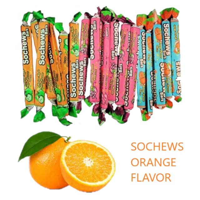 Sochews Bars Chewy Candy Bar Orange Flavour HALAL 5 PIECES | Lazada