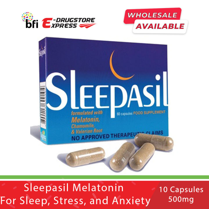 BFI E-Drugstore Sleepasil Melatonin 500mg 10 Capsules [For Sleep ...