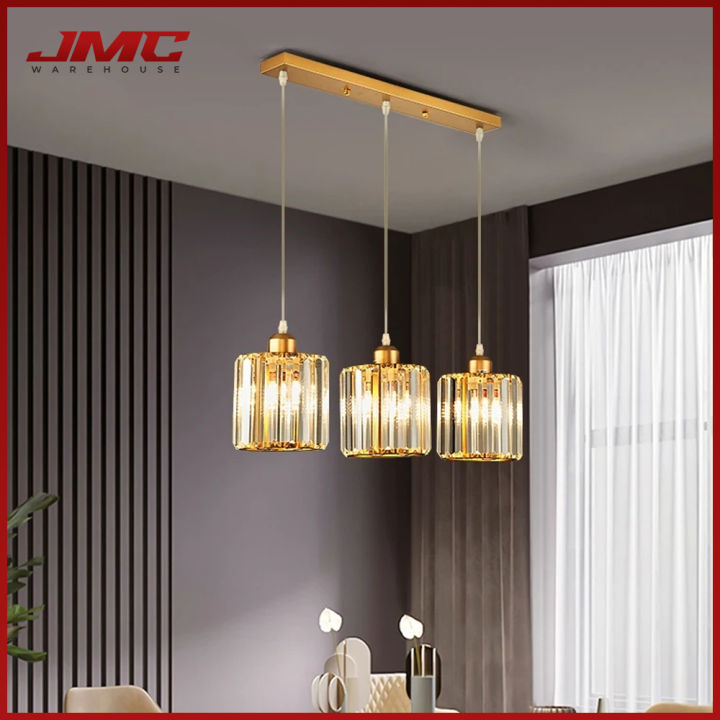 Chandelier Modern Design 3 Head Rail Ceiling Crystal Ceiling Light ...