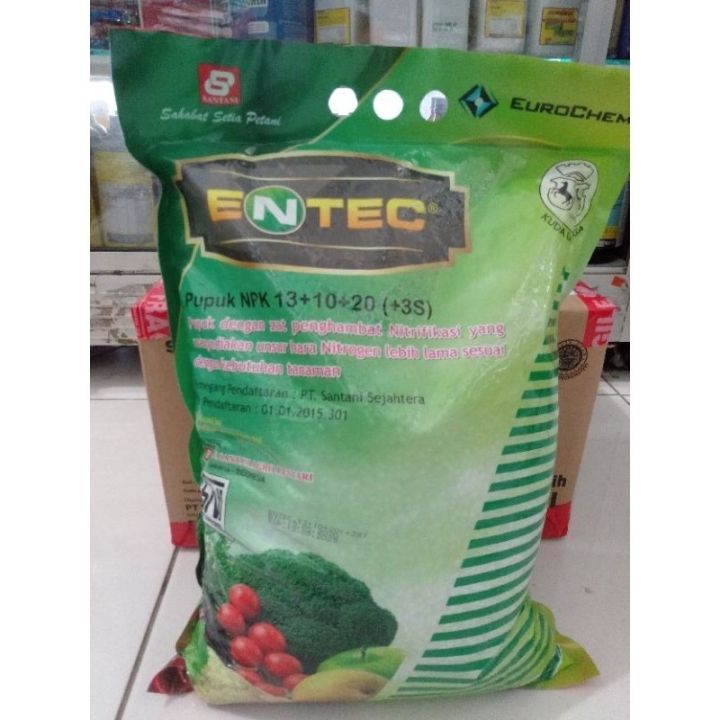 Pupuk NPK ENTEC 13+10+20 (+3S) 5KG | Lazada Indonesia
