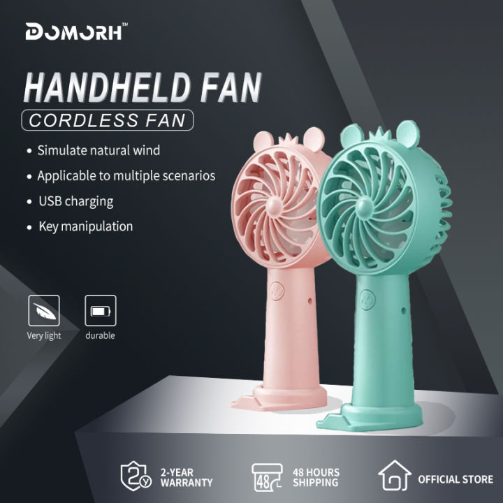 Domorth Portable Mini Fan 4800mAh Hand USB Cooling Foldable Whisper ...