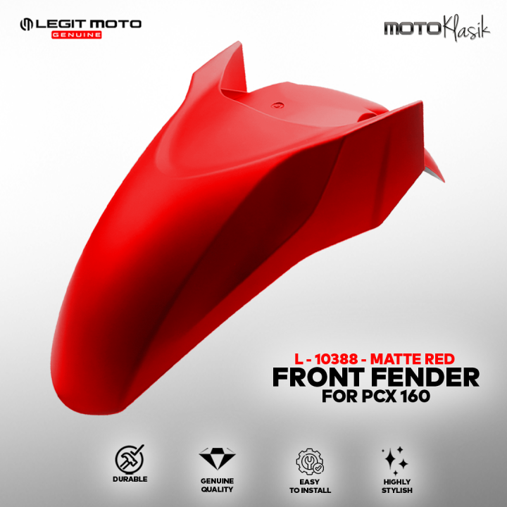 LEGITMOTO GENUINE HONDA PCX 160 FRONT FENDER MATTE FINISH / GLOSSY ...