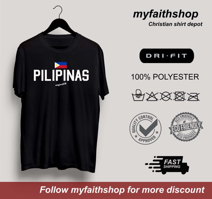 Pilipinas gilas shirt quality imported in 100% Polyester | Lazada PH