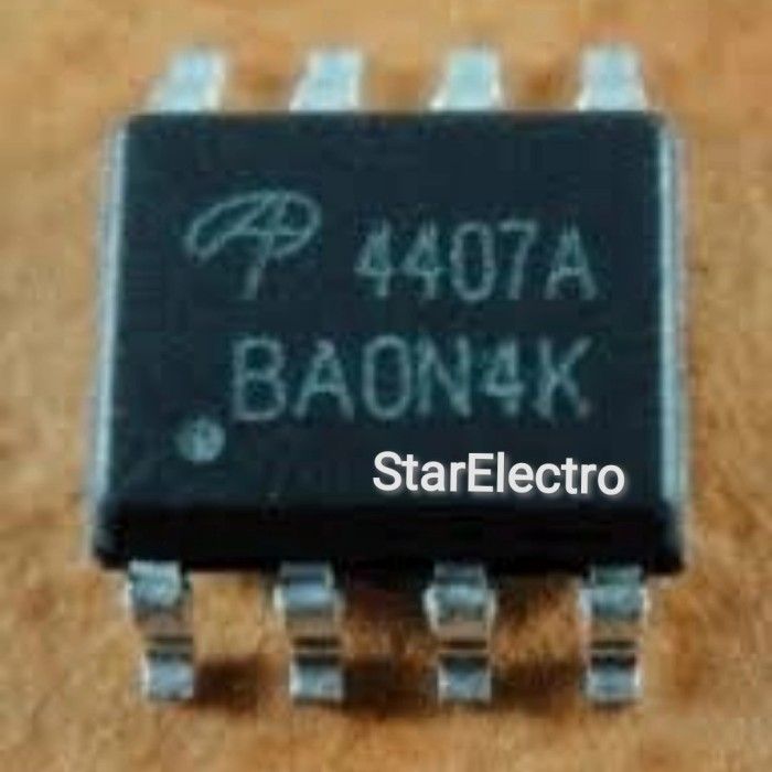 3 Buah 3Pcs AO4407A AO4407 4407A 4407 IC SMD Mosfet P-Channel 30V Sop-8 ...