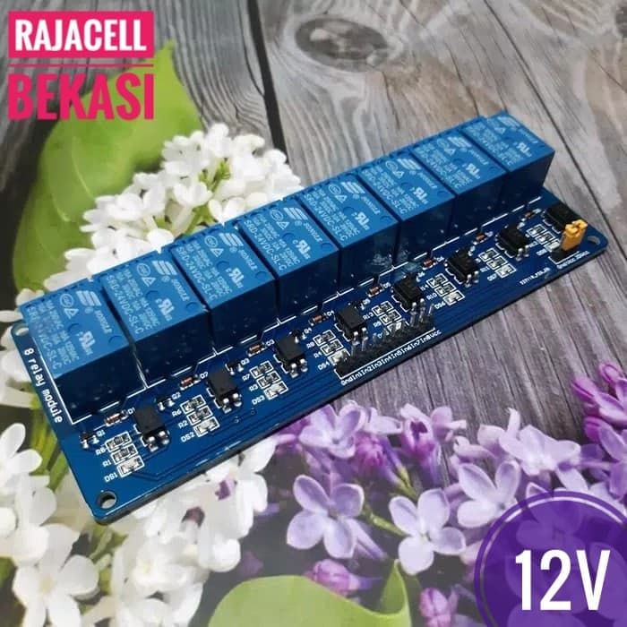 Relay Module 8 Ch 12V DC Low Level Trigger +Optocoupler High Quality ...