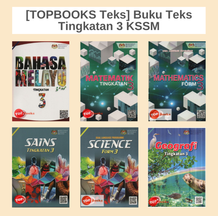 [TOPBOOKS Teks] Buku Teks Tingkatan 3 KSSM | Lazada