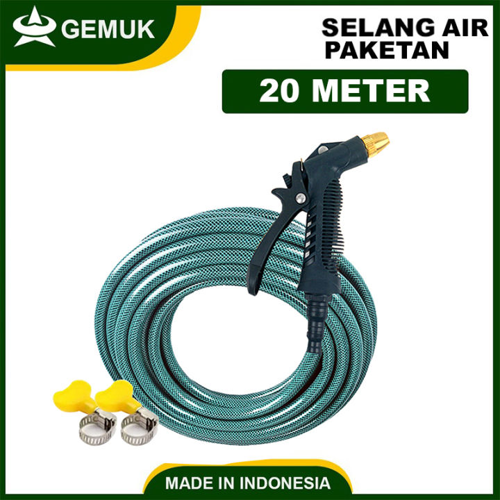 SELANG AIR / PAKET ALAT SEMPROTAN AIR DENGAN SELANG ANTI LUMUT 20 METER ...