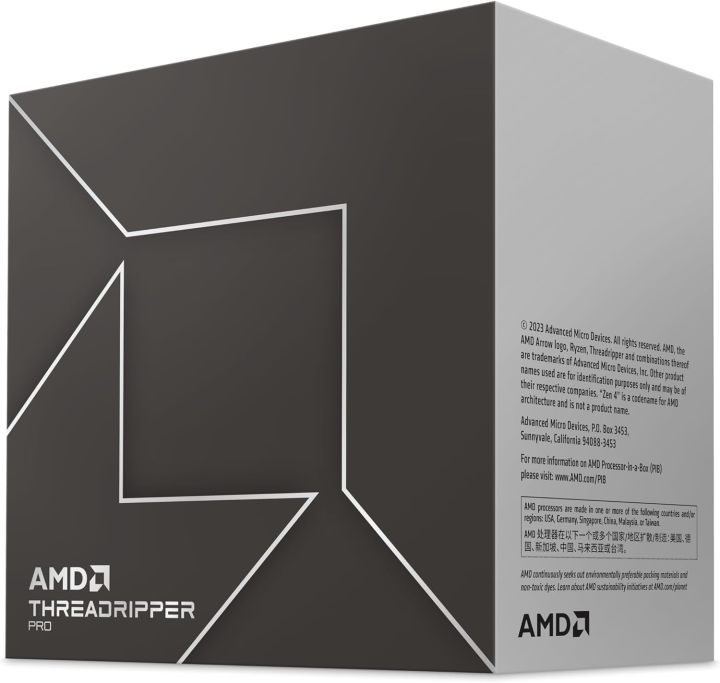 AMD Ryzen™ Threadripper™ PRO 7995WX 96-Core, 192-Thread Processor ...
