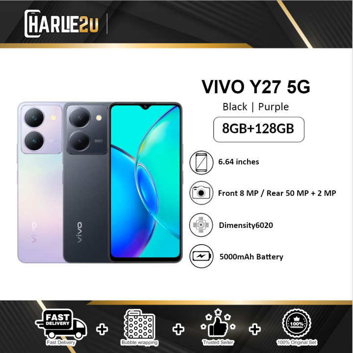 Vivo Y27 5G Smartphone (8GB RAM+128GB ROM) | Original Vivo Malaysia | Lazada