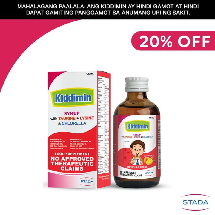KIDDIMIN Multivitamins + TLC Syrup 120ml | Lazada PH