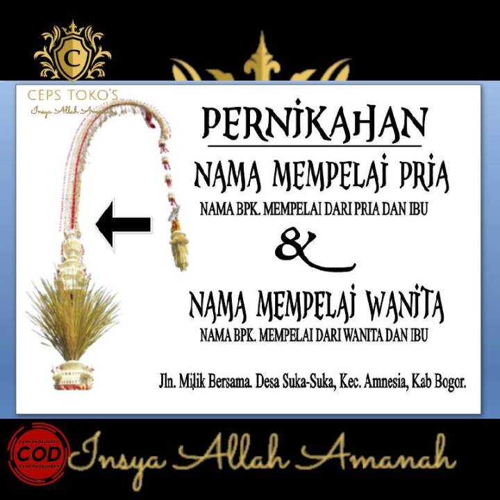 PAMPLET KHITANAN HAJATAN PETUNJUK ARAH SUDAH LAMINATING 100% KUAT ...