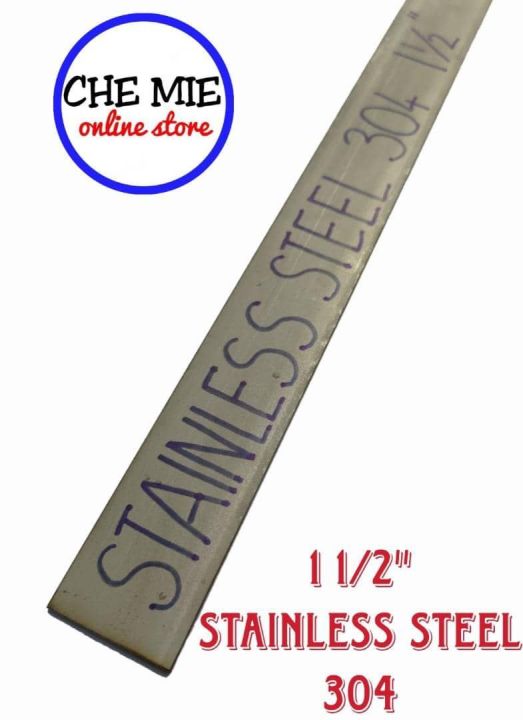 Flat Bar Stainless Steel Sus304 1 1/2" ( 38mm x 3mm ) solid metal diy ...
