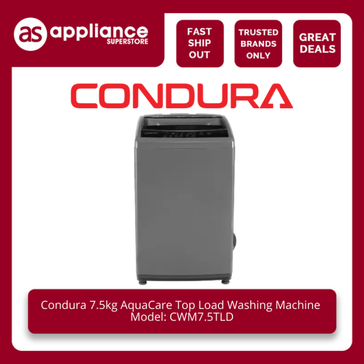 Condura 7.5kg AquaCare Top Load Washing Machine CWM7.5TLD | Lazada PH
