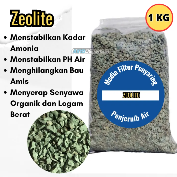Zeolite Filter Air Batu Alam 1 Kg Penjernih Aquarium Aquascape Kolam ...